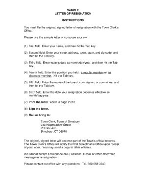 Fill In Blank Resignation Letter Pdf Airslate Signnow