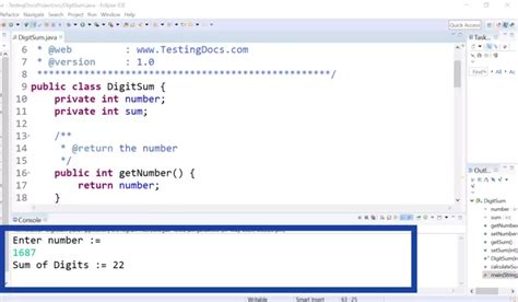 sum of digits java program