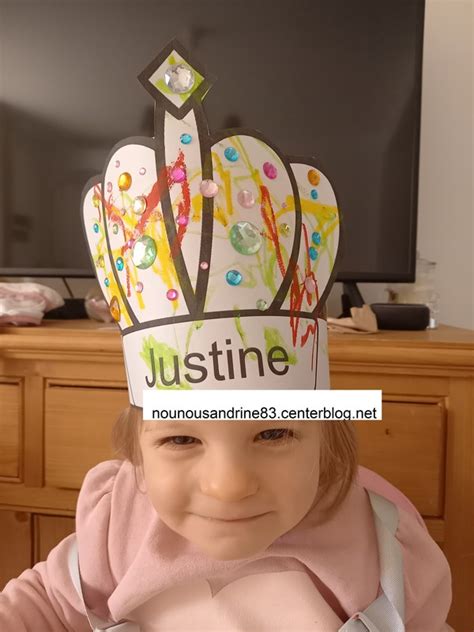 couronne des rois à colorier et personnalisée gommettes