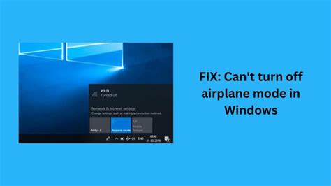 Fix Impossible de désactiver le mode avion sous Windows