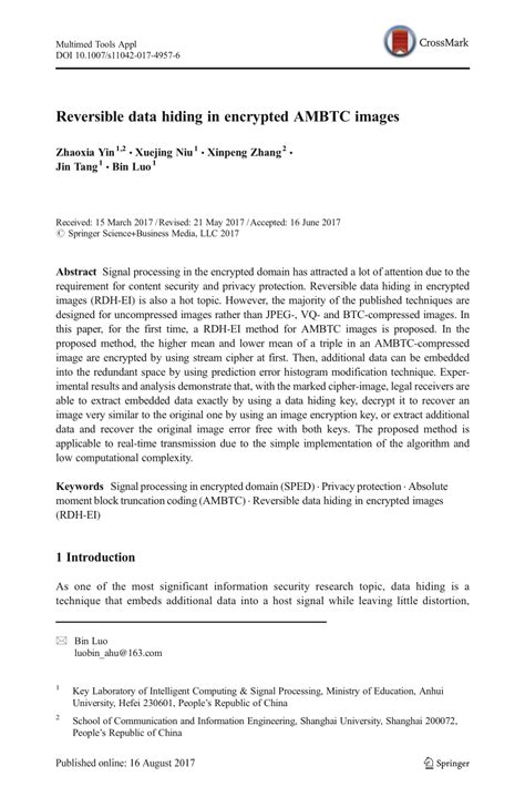 pdf reversible data hiding in encrypted ambtc images