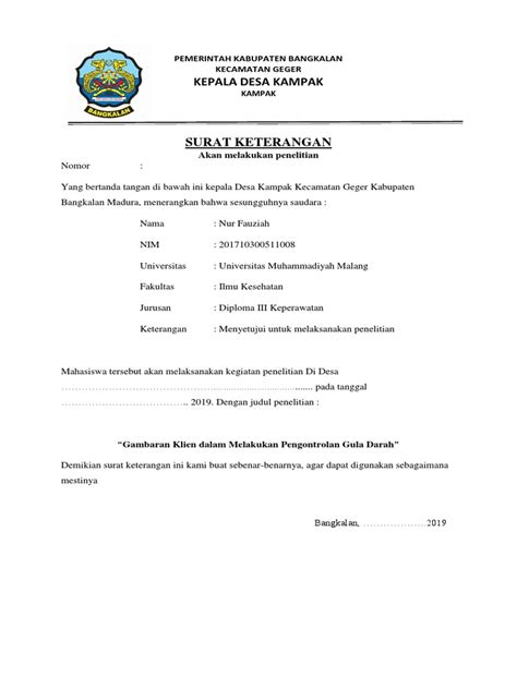 Detail Contoh Kop Surat Desa Koleksi Nomer