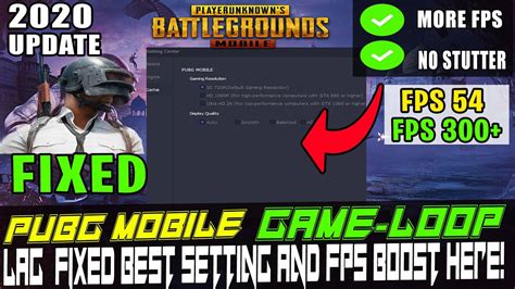How To Fix Lag In PUBG Mobile Emulator 100 Work Best Setting For