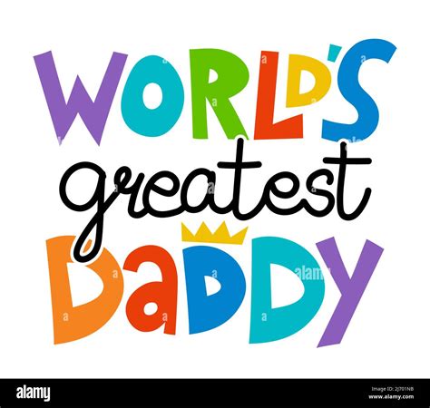 Worlds Greatest Daddy Lovely Fathers Day Greeting Card With Hand Lettering Fathers Day