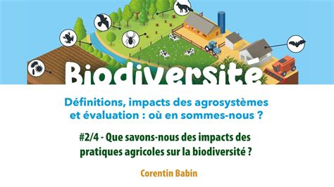 Impacts Des Pratiques Agricoles Sur La Biodiversit Youtube