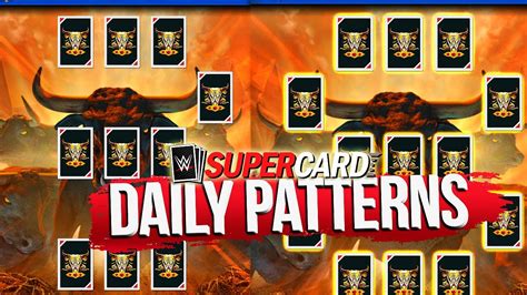 NEW DAILY PATTERNS IN WWE SUPERCARD SEASON 8 YouTube