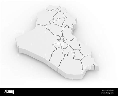 Map Of Iraq Black And White Stock Photos Images Alamy