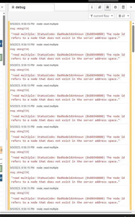 Read Multiple StatusCode BadNodeIdUnknown 0x80340000 Issue 600