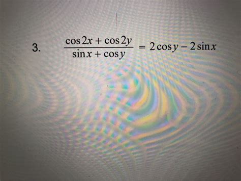 Solved Prove The Following Identites Remember You Must Show Chegg