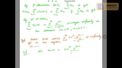 power series lesson 4 solved examples using weierstrass m test part 2 youtube