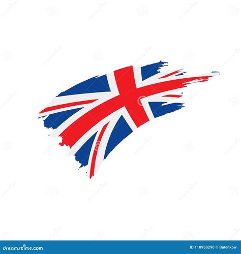 Bandeira Do Reino Unido Vetor Ilustração do Vetor Ilustração de azul