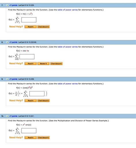 solved find the maclaurin series for the function use the