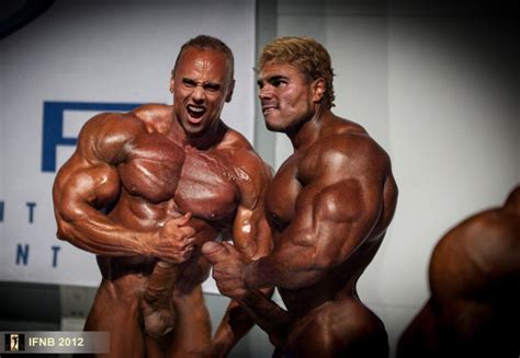Caught Nude Male Bodybuilders Backstage Cumception