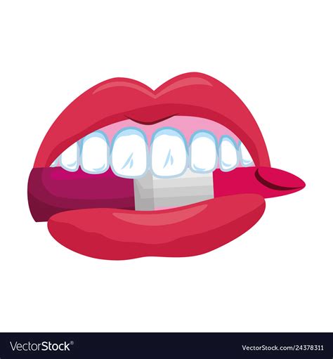 Lips Biting Lipstick Svg Lipstutorial Org
