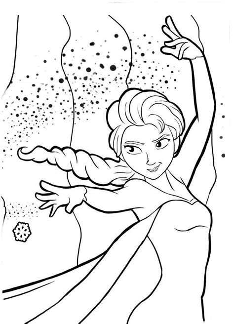 Imágenes de elsa frozen para pintar para niñas Frozen para colorir