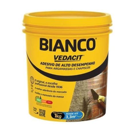 Adesivo Para Argamassa E Chapisco Vedacit Bianco 1kg