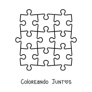 25 Dibujos De Rompecabezas Para Colorear Gratis Coloreando Juntos
