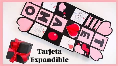 TARJETA EXPANDIBLE PARA TU NOVIO Caja Explosiva Valentines Cards