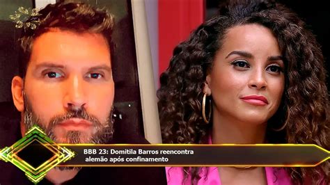 BBB 23 Domitila Barros reencontra alemão após confinamento YouTube