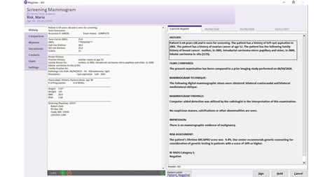 structured radiology reporting software magview