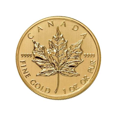 1 Oz Canadian Gold Maple Leaf Coin Common Date Goldbullionshops