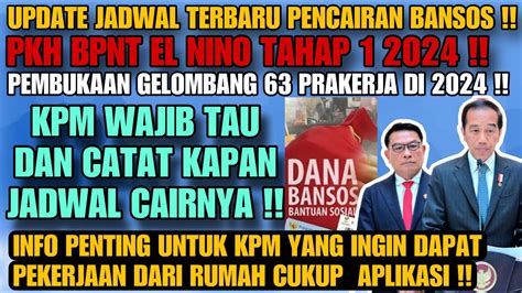 CATAT UPDATE TERBARU JADWAL PENCAIRAN BANSOS PKH BPNT BLT EL NINO