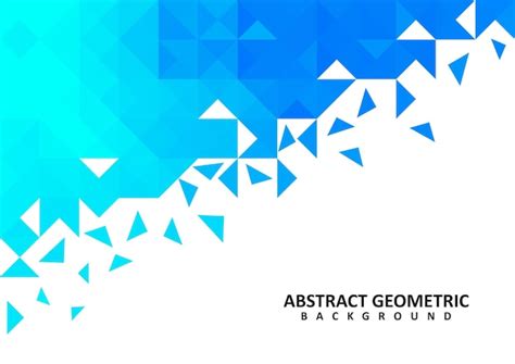 Dise O De Fondo De Vector Geom Trico Azul Abstracto Vector Premium