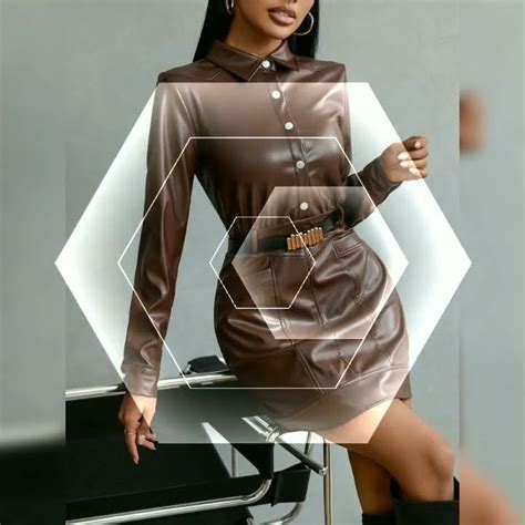 Women Outfits Viral Leather Dress Design New Trending Viral