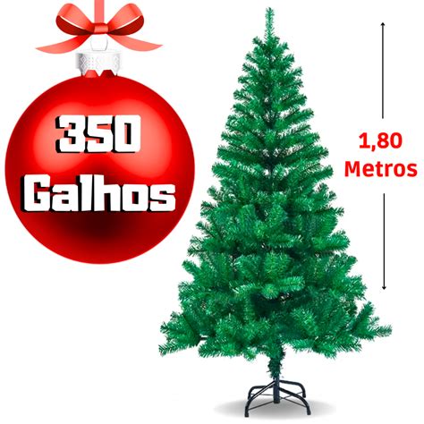 Arvore Natal 350 A 450 Galhos Pinheiro Verde Super Grande 1 80 Metros