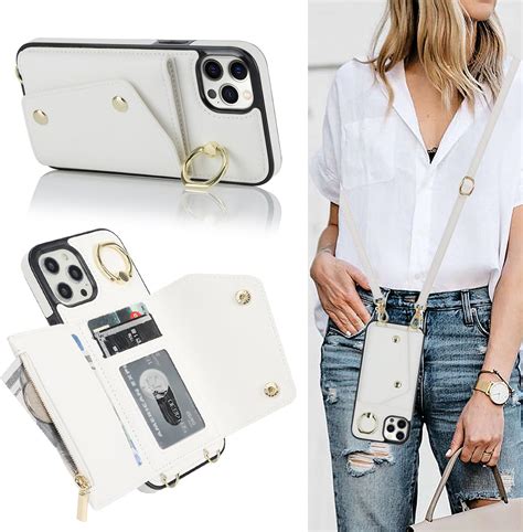 Amazon Lipvina For IPhone 12 Pro Max Case Wallet With Strap For