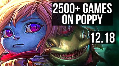 POPPY Vs TAHM TOP 6 1M Mastery 3 0 5 2500 Games KR Diamond