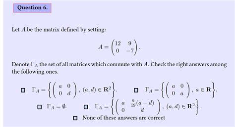 [solved] let a be the matrix defined by setting a 12097
