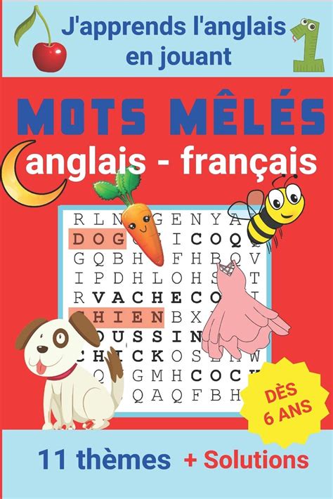 Buy MOTS MÊLÉS Anglais Français J apprends l anglais en Jouant Livre