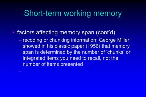 ppt short term working memory powerpoint presentation free download id 4628038