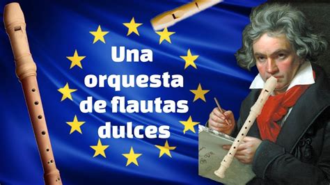 Beethoven el Himno De La Alegría para orquesta de FLAUTAS DULCES