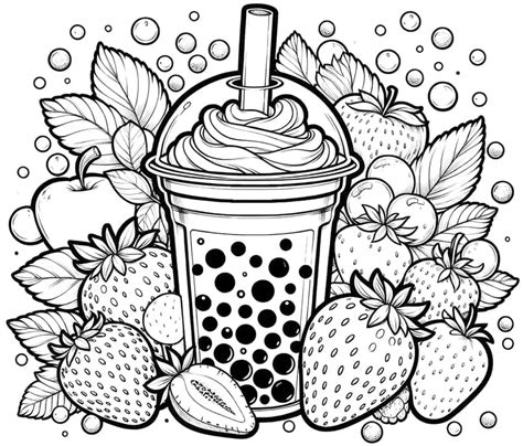 Bubble Tea Ausmalbilder 40 Leckere Getränkebilder