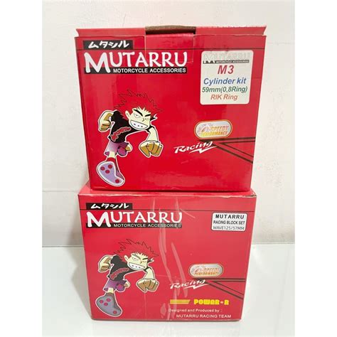Mutarru Cylinder Block 59mm M3 Soul I 125 Mio I 125 Wave 125 57mm