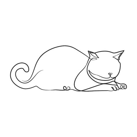 Desenho de linha contínuo de gato fofo gato desenho de uma linha design