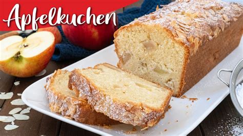 Apfelkuchen In Kastenform Backen Saftig Und Lecker YouTube
