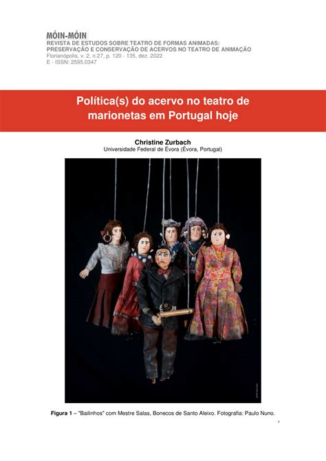 PDF Política s do acervo no teatro de marionetas em Portugal hoje