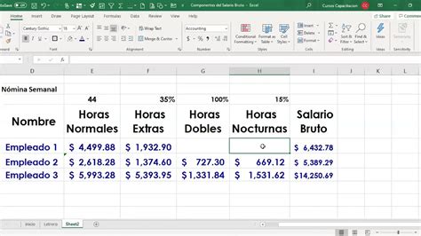 Cómo Calcular El Sueldo En Excel Image to u