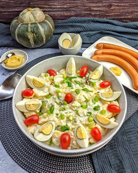 Kartoffelsalat mit Mayonnaise Klassisch mit Würstchen Instakoch de