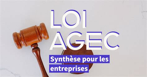 Loi Agec synthèse pour les entreprises