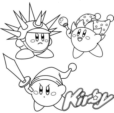 Dibujo De Kirby Para Colorear