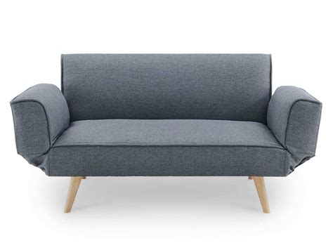 Canape Clic Clac Scandinave 3 Places En Tissu Gris Maggie DIP