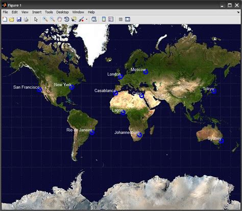 best answer plotting data on a map in matlab