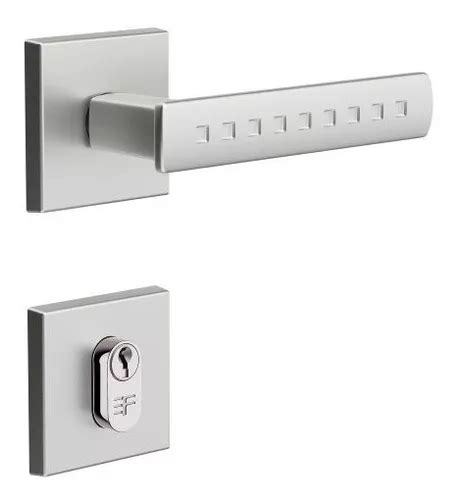 Cerradura De Acero Inoxidable 3f 740 777 Con Roseta Externa Cepillada