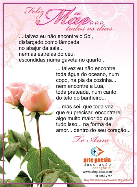 Poema Para Mãe Curto Rimas