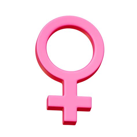 Signo De Símbolo De Género Femenino 3d 18922116 Png