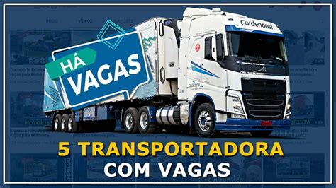 5 Transportadoras Vagas Para Motorista Em Dezembro Brasil Do Trecho